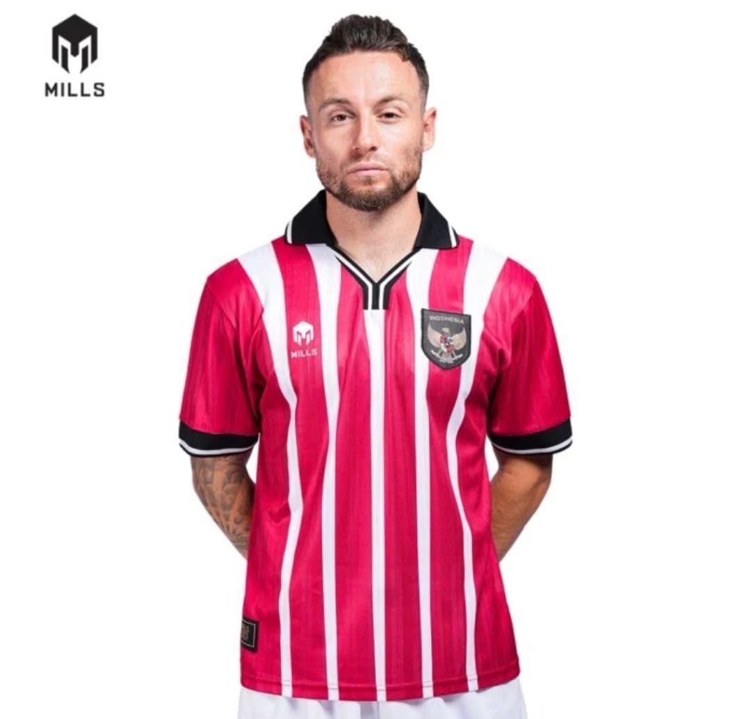 Timnas Indonesia Home 2024 Mills National Team 24 Original Jersey ...