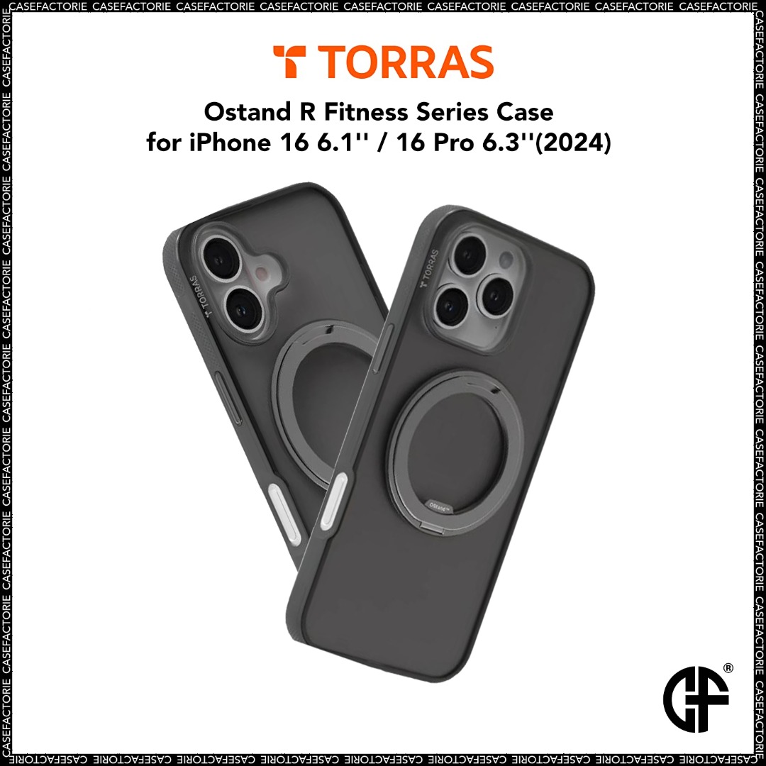 TORRAS Ostand R Fitness Series Case for iPhone 16 6.1''/16 Pro 6.3'' (2024), Mobile Phones ...