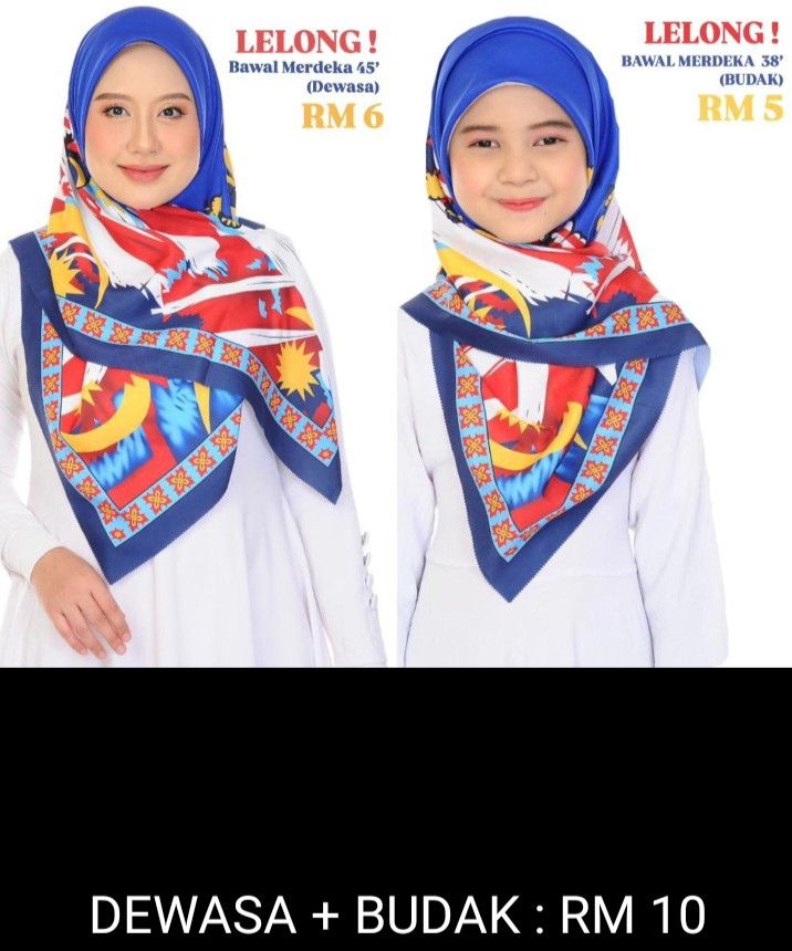 TUDUNG MERDEKA, Women's Fashion, Muslimah Fashion, Hijabs on Carousell