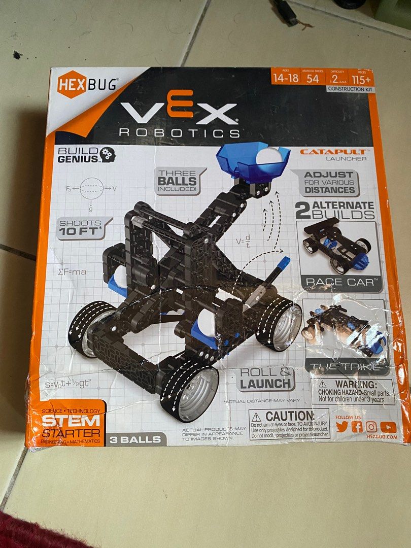 VEX Robotics By Build Genius, Catapult - Hex Bug Construction Kit, Hobbies & Toys, Toys & Games ...