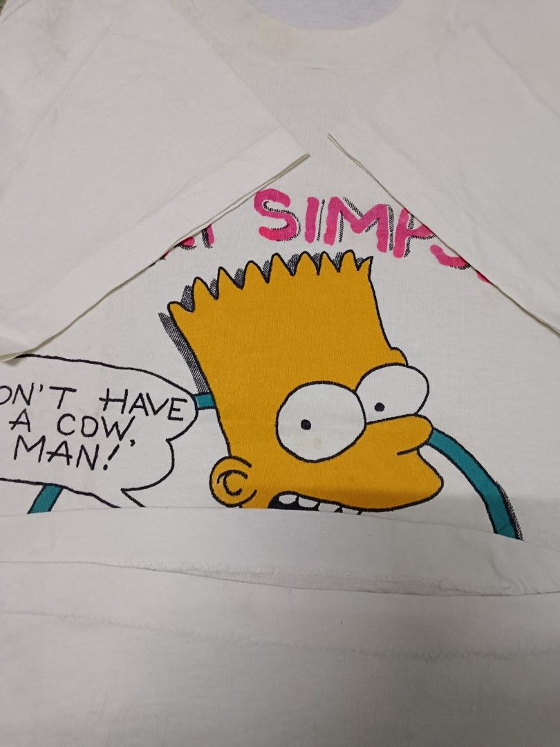 Vintage 90s Bart Simpson Radical dude, Men's Fashion, Tops & Sets ...