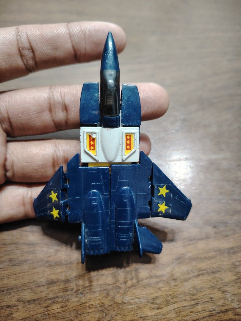 Vintage Bandai Gobots Leader 1 Fighter Jet Macau 1985 Guardian Blue F ...