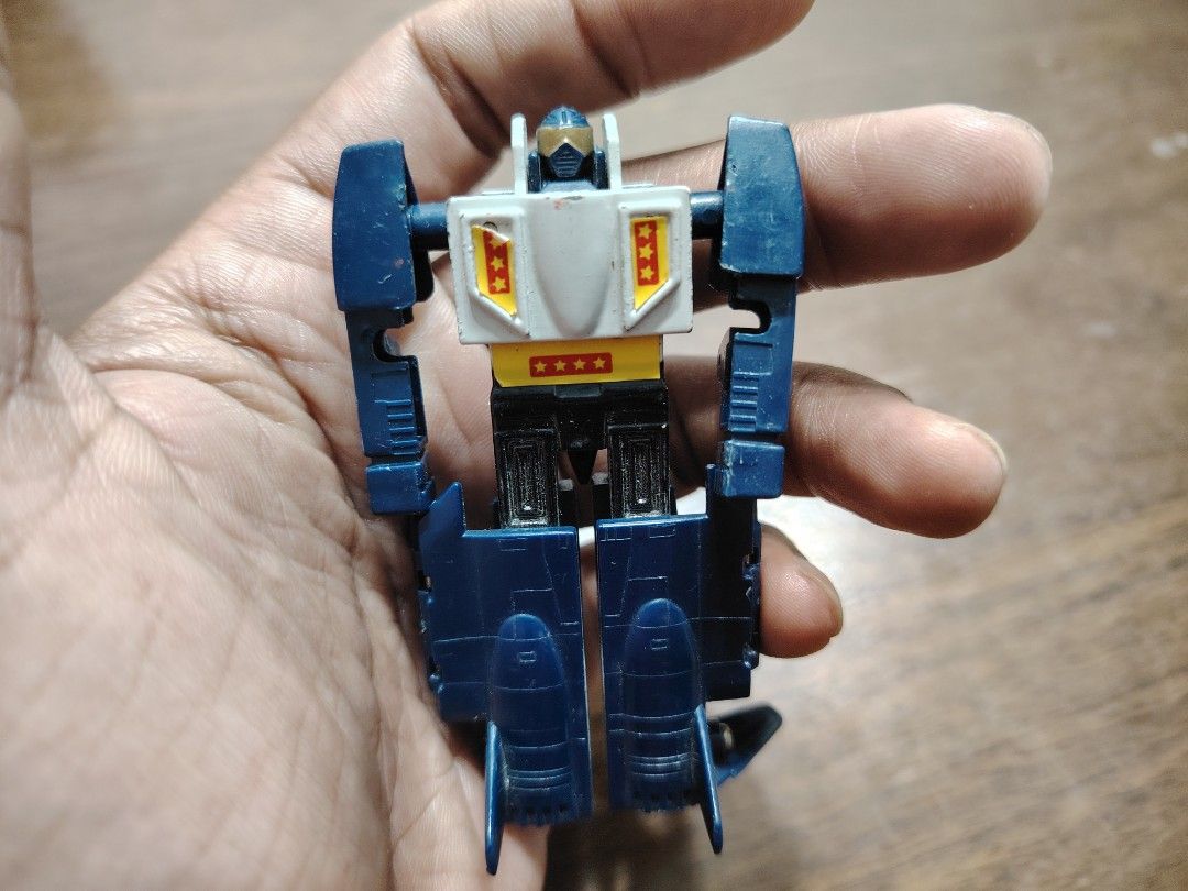 Vintage Bandai Gobots Leader 1 Fighter Jet Macau 1985 Guardian Blue F ...
