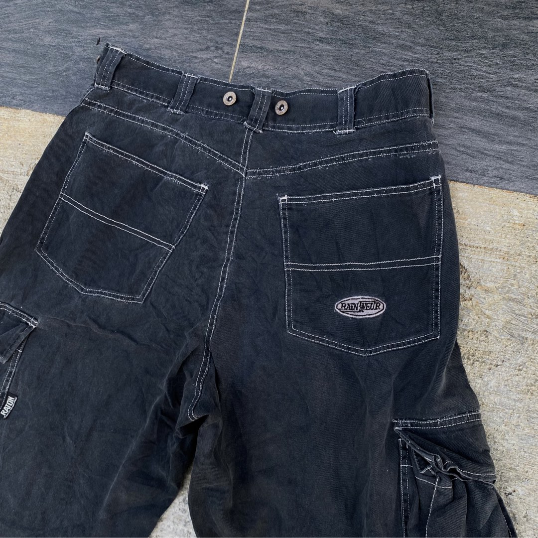 Vintage Jorts Cargo Pants Y2K Jeans Jnco Sohk Baggy Flare, Men's ...