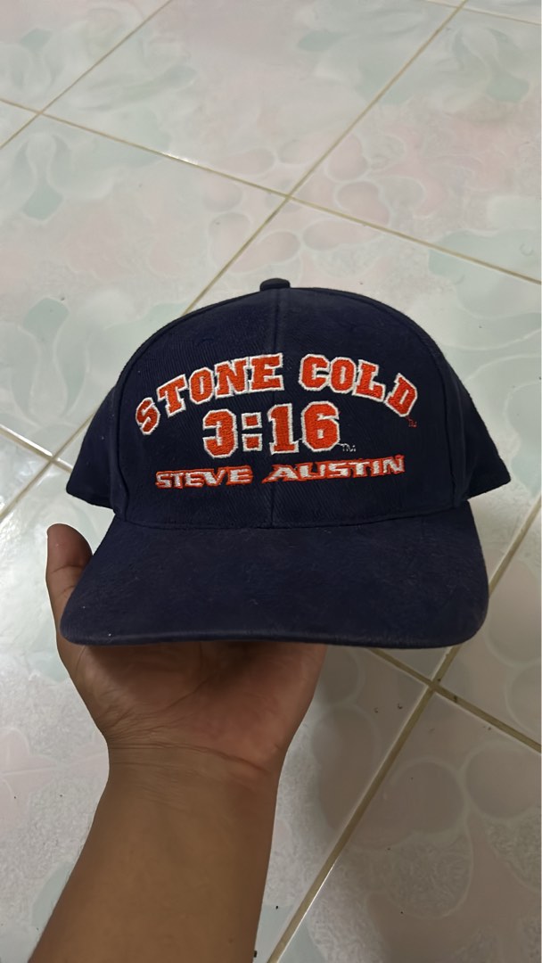 Vintage stone cold cap wwe, Women's Fashion, Watches & Accessories ...
