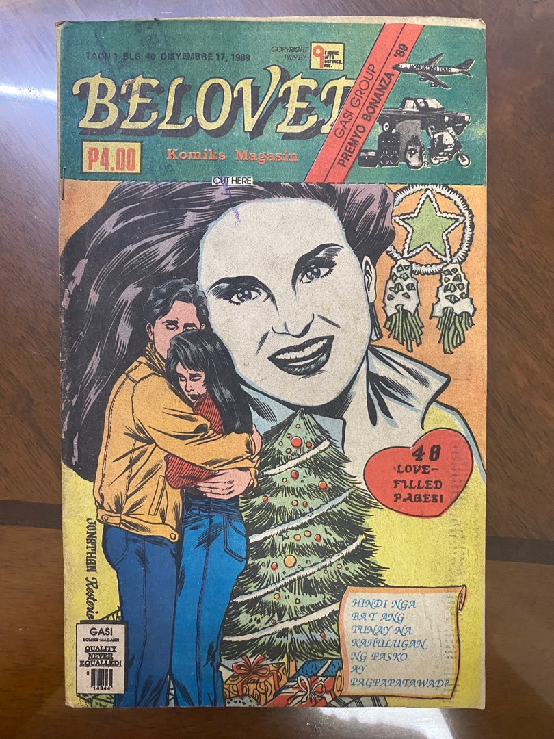 Vintage Tagalog Komiks BELOVED Magasin Disyembre 17, 1989 - PASKO AY ...