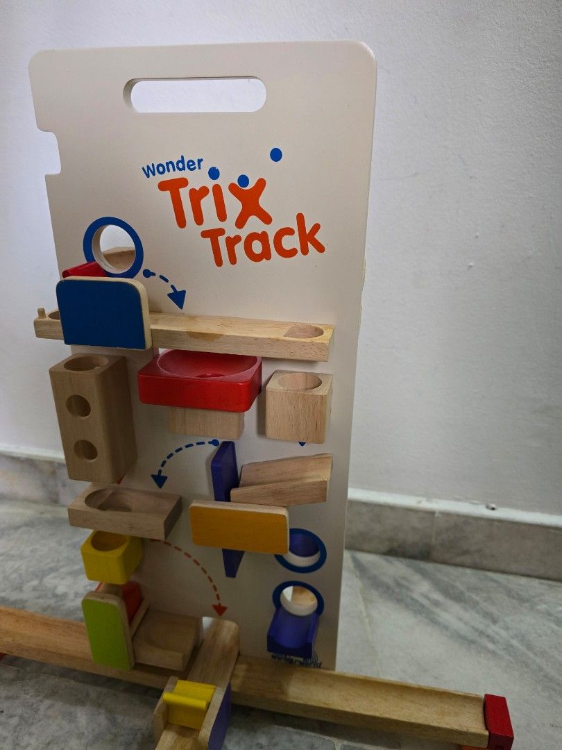 Wonderworld trix track wooden ball track launcher, Hobbies & Toys, Toys ...