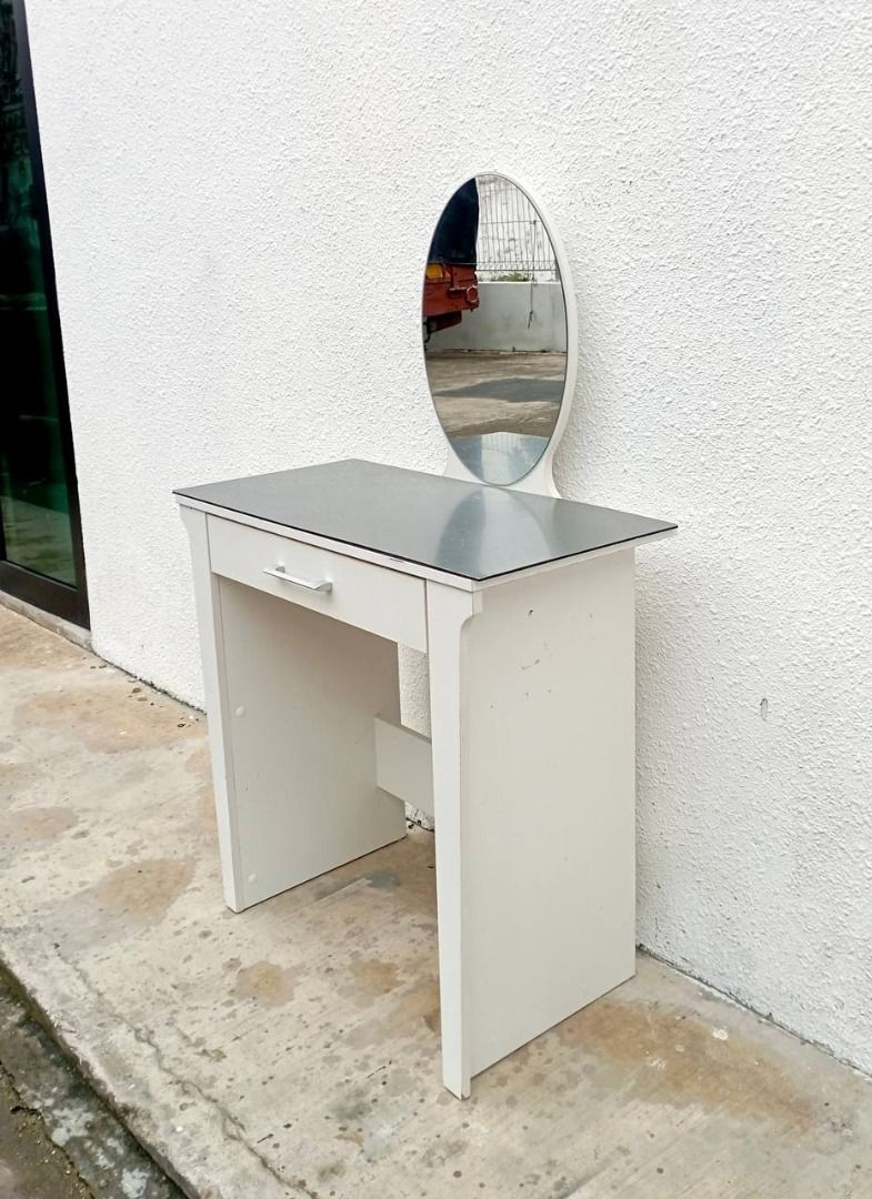 Wooden Dressing Table with Steel Surface, Furniture & Home Living ...