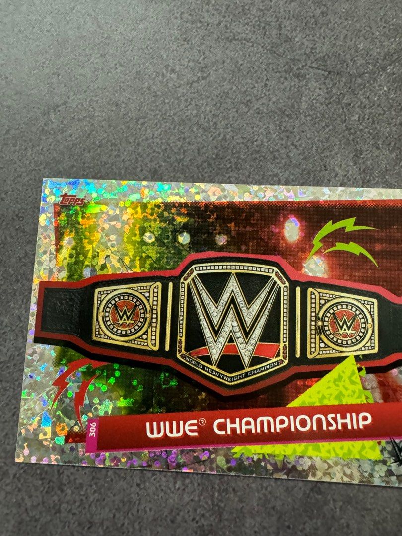 WWE Championship Card, Hobbies & Toys, Toys & Games on Carousell
