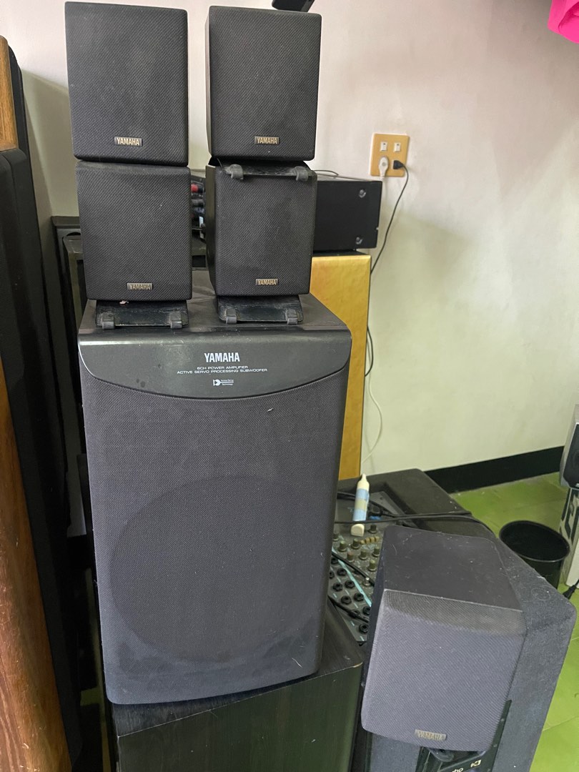 YAMAHA SW AV1 主動式重低音 被動式重低音5+1喇叭, 電視及其他電器 , 其他家庭電器在旋轉拍賣