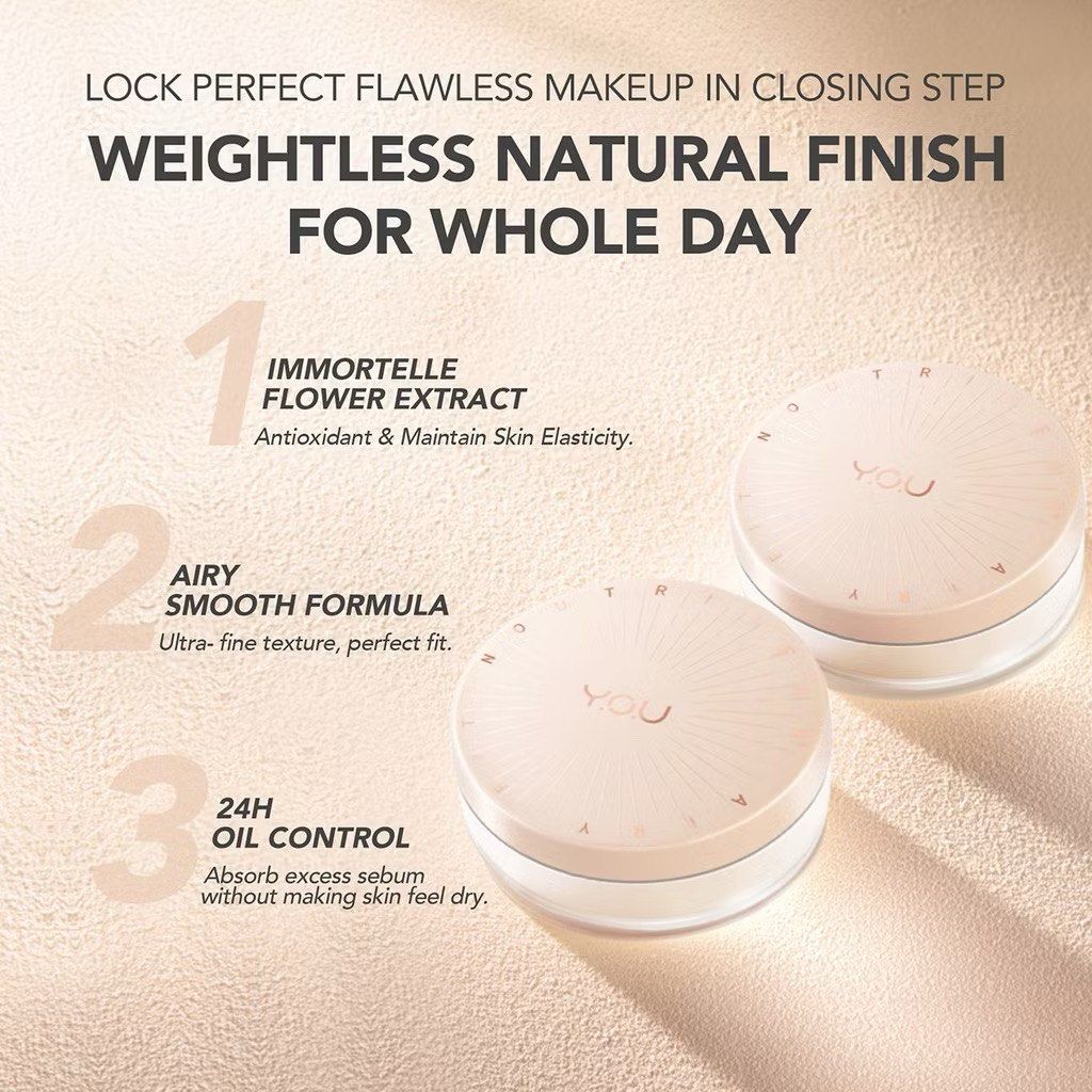 Y.O.U noutriwear airy fit loose powder, Beauty & Personal Care, Face ...