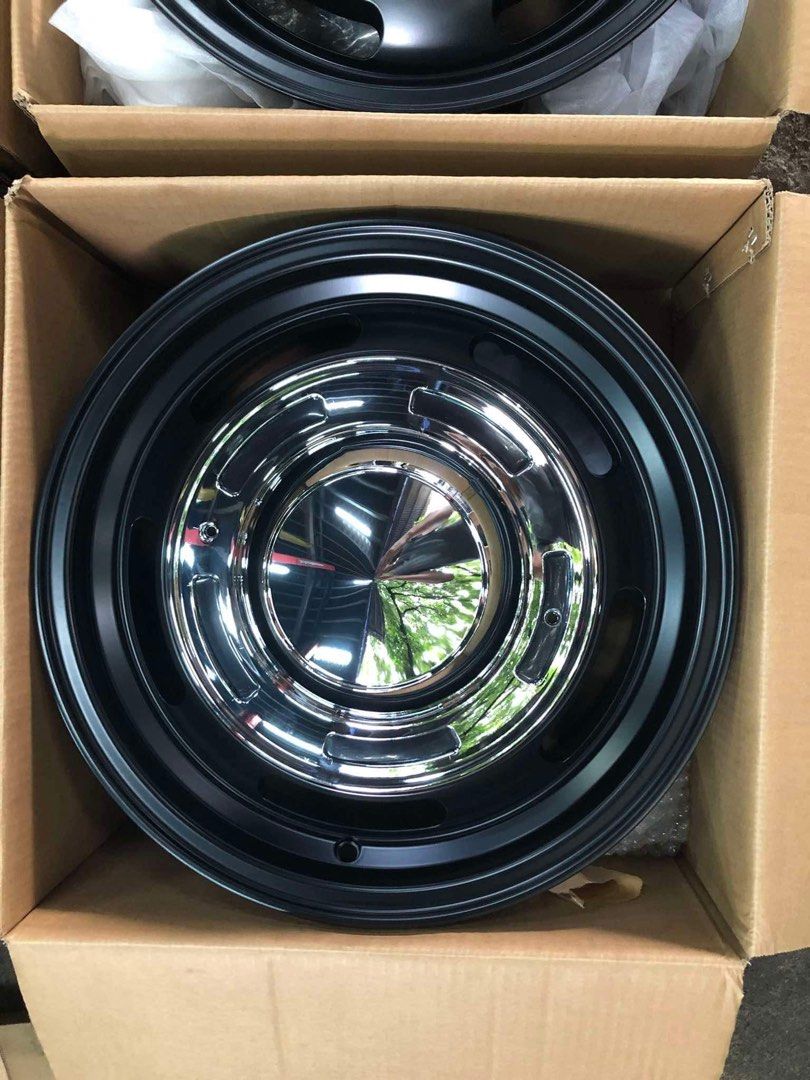 15” Concept One Retro Black mags 5Holes pcd 114 Brandnew, Car Parts ...