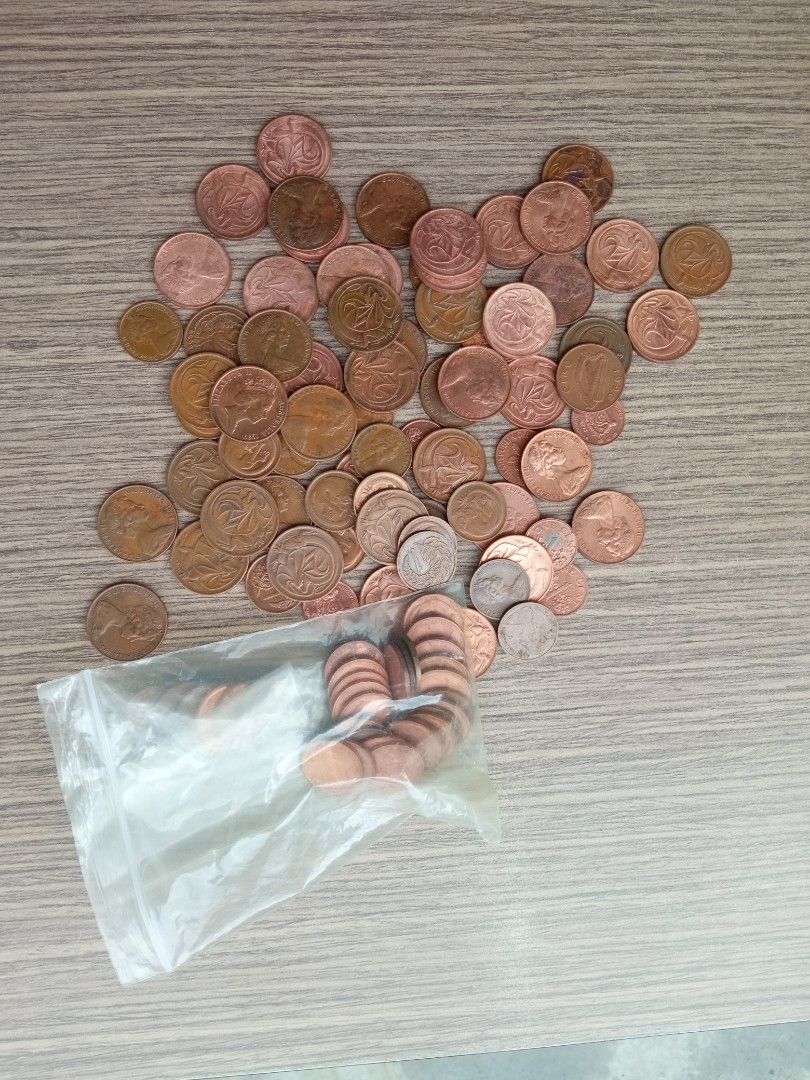 1971-1985 1 and 2 cents old Australia coins, Hobbies & Toys ...