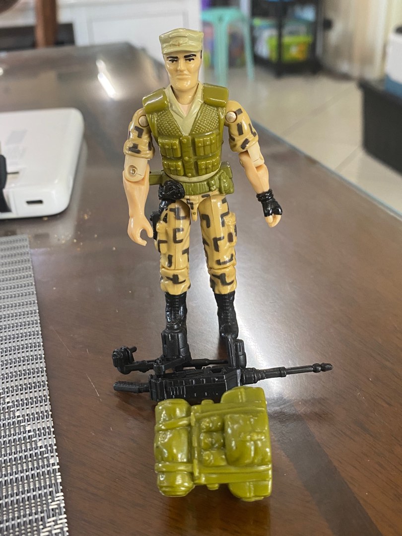 1988 VINTAGE ARAH G.I. JOE REPEATER V1 STEADI-CAM MACHINE GUNNER LOOSE ...