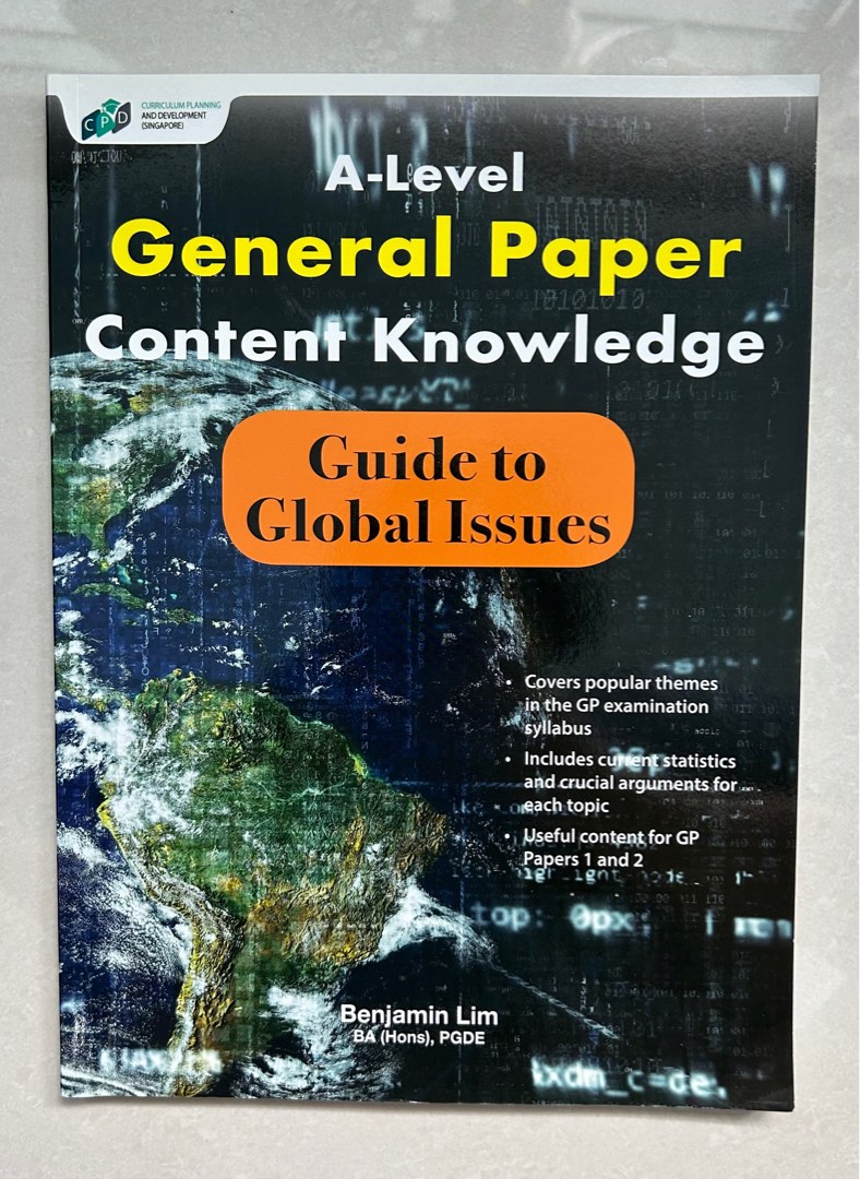 A level GP General paper Content knowledge textbook Guide to global ...
