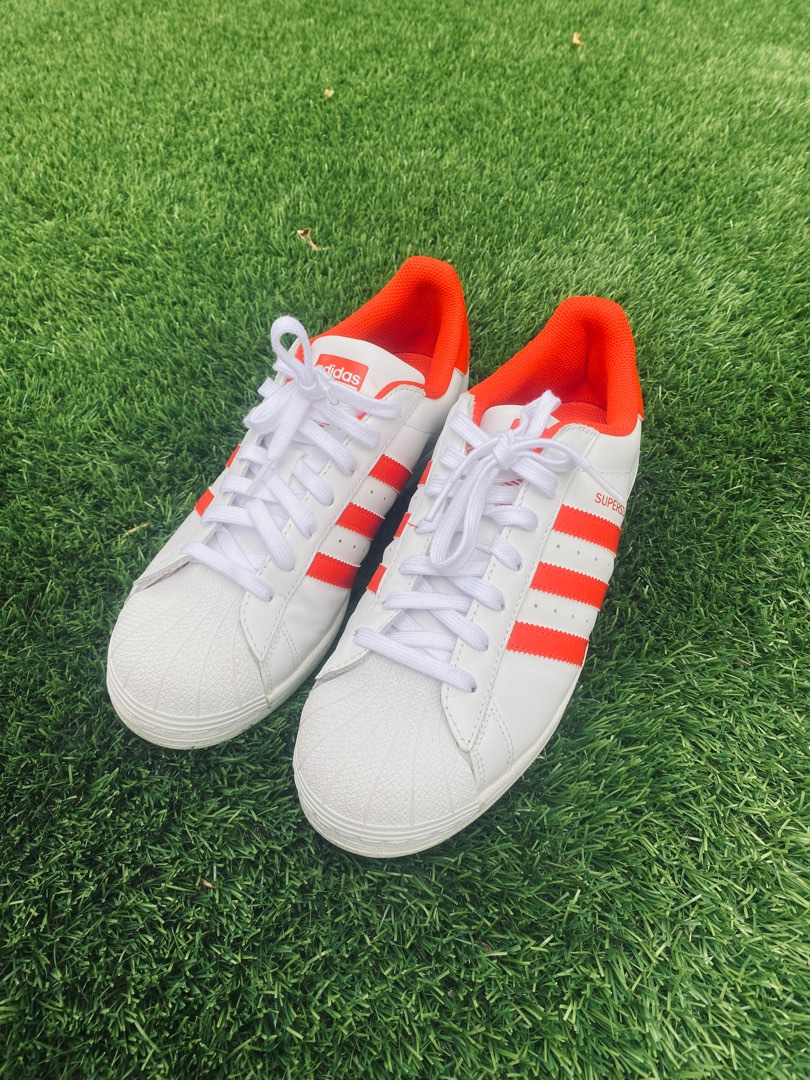 Adidas Superstar Red Stripes Original, Men's Fashion, Footwear ...