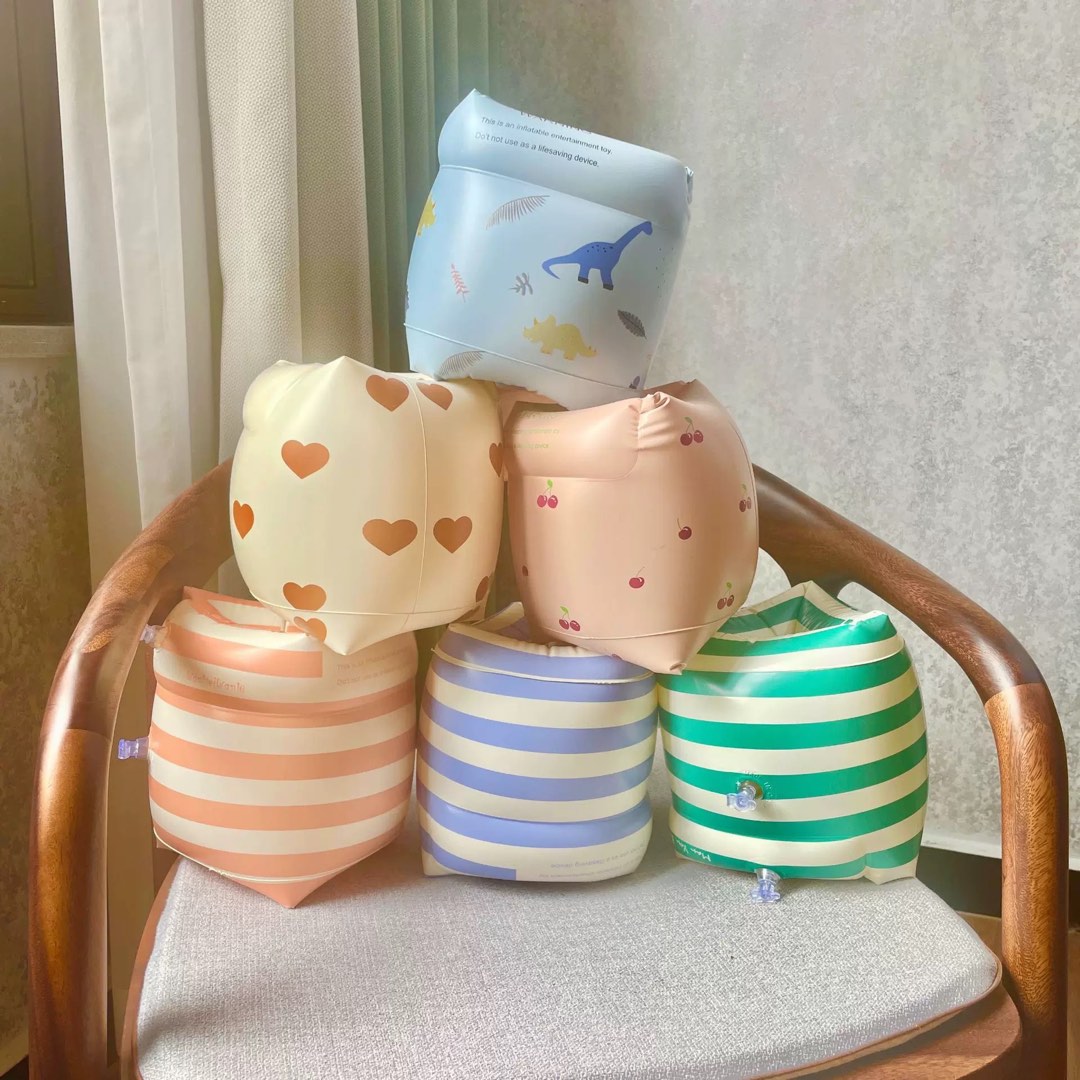 Adult Kids Salbabida Inflatable Arm Floaters Swimming Life Vest Swim ...