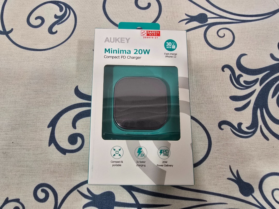 Aukey PA-Y25 USB C Minima 20W Compact PD Wall Charger nt Anker Baseus ...