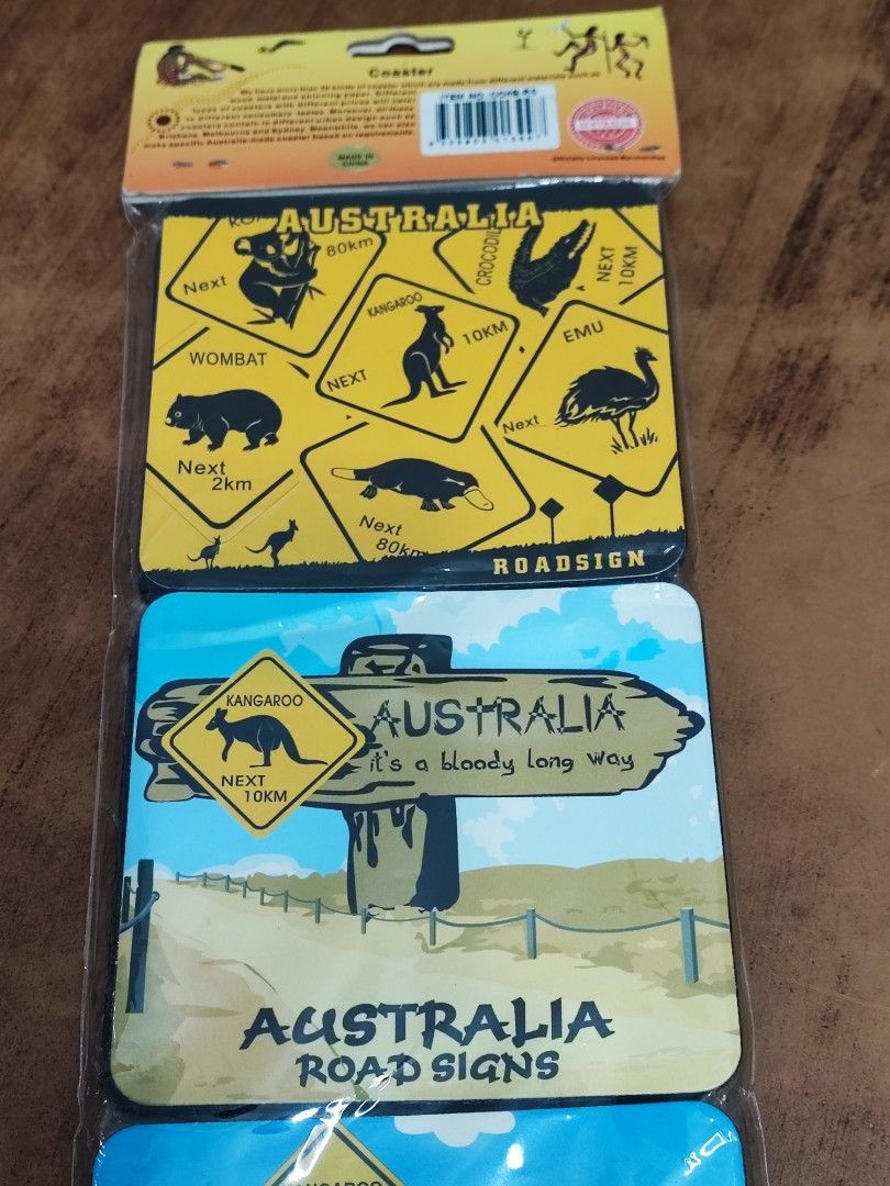 Australia Souvenir - 6 pcs Coasters, Hobbies & Toys, Collectibles ...