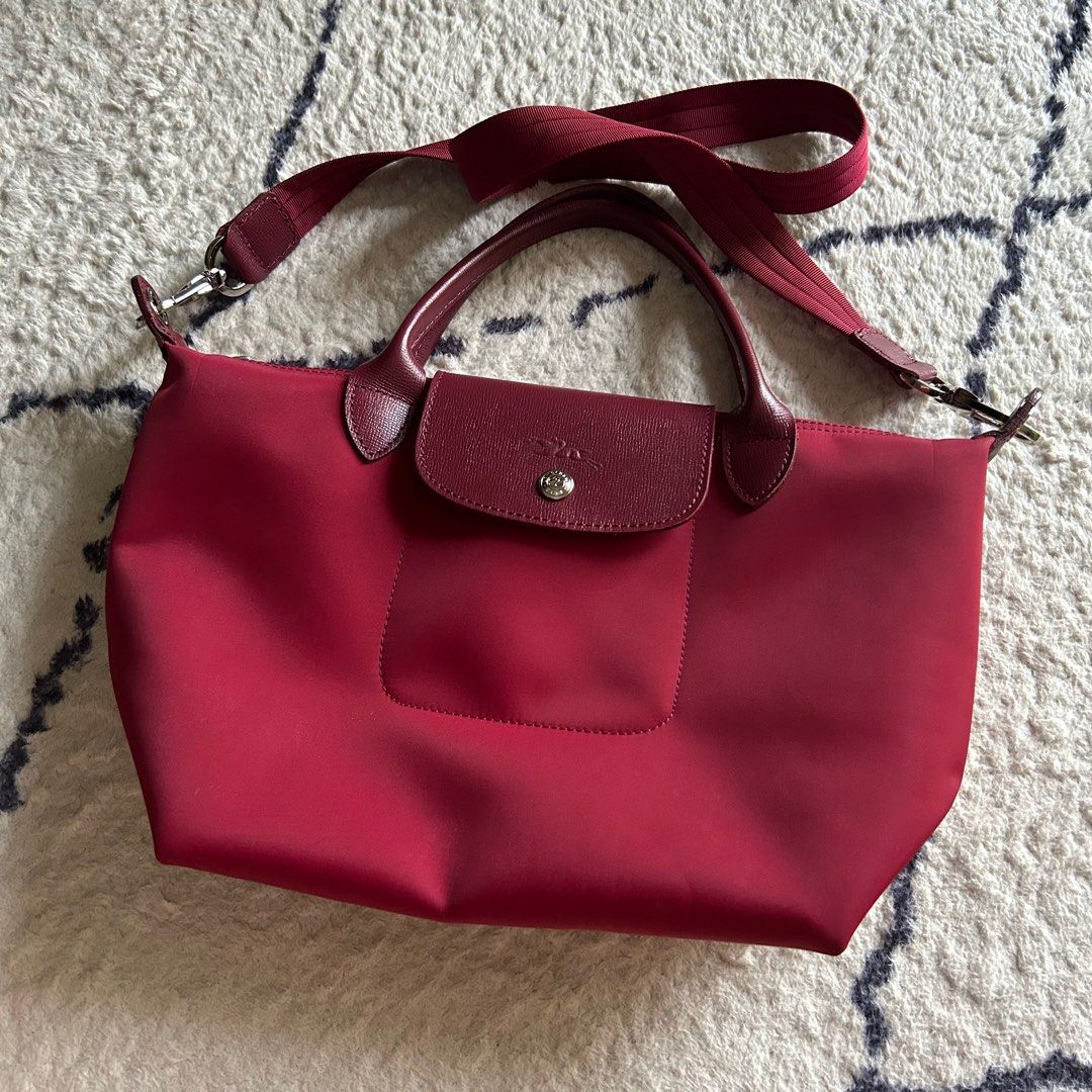 Authentic Longchamp Le Pliage Neo Top Handle Crossbody Nylon Bag ...