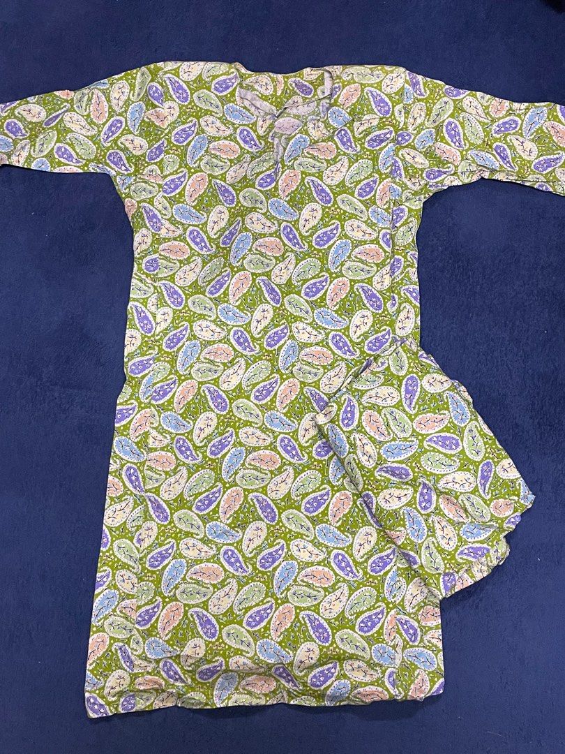 Baju Kurung Cotton XS, Women's Fashion, Muslimah Fashion, Baju Kurung ...