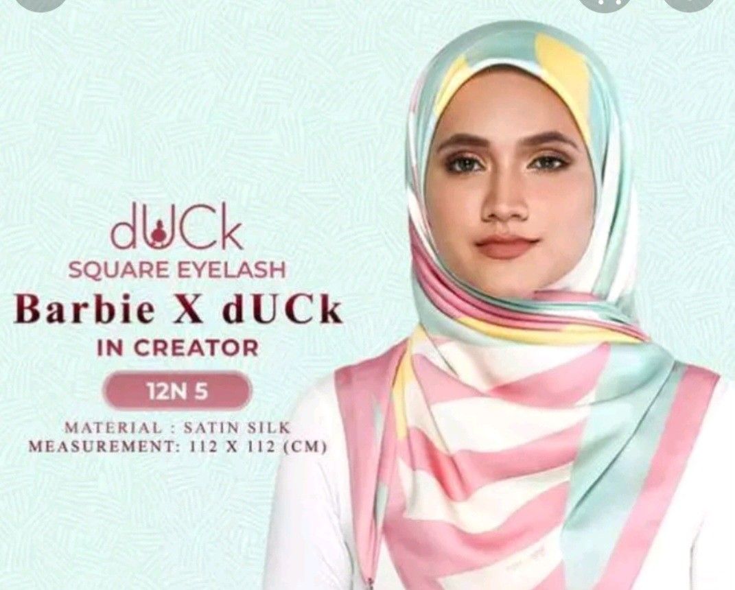 Barbie duck hijab square, Women's Fashion, Muslimah Fashion, Hijabs on ...