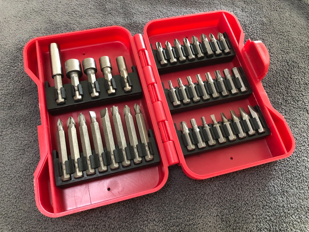 Basic 37-Piece CR-V / Chrome Vanadium steel Screwdriver Bit Set ...