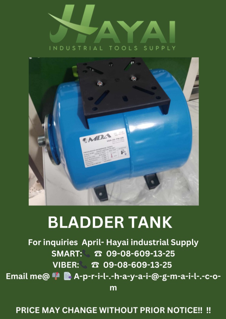 Bladder tank, Commercial & Industrial, Construction Tools & Equipment ...