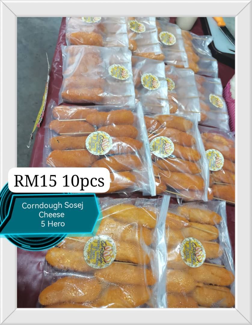 Corndough Sosej Cheese, Food & Drinks, Chilled & Frozen Food on Carousell