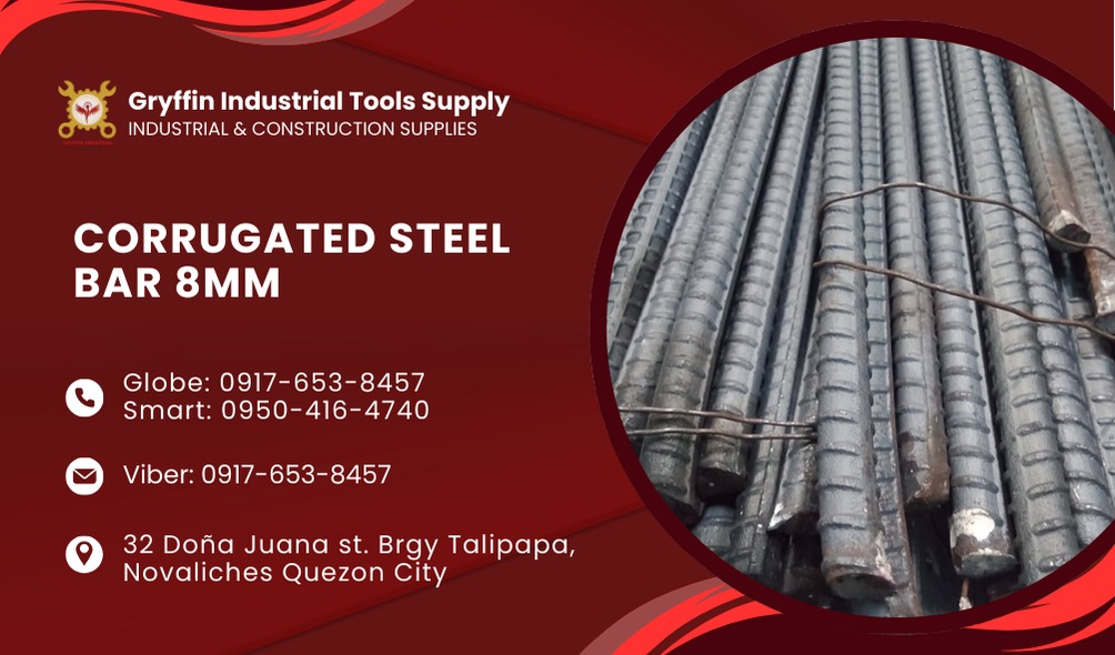 CORRUGATED STEEL BAR 8MM, Commercial & Industrial, Industrial Equipment ...