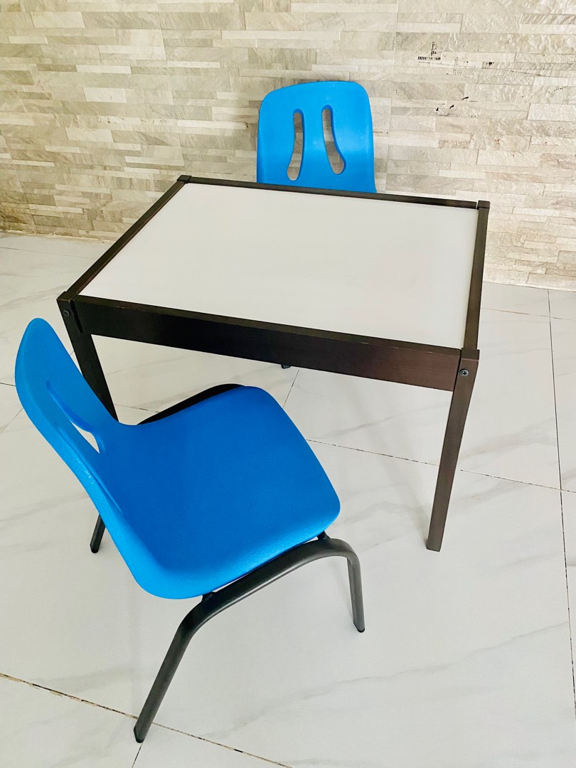 Durable kids study table and chairs, Babies & Kids, Baby Nursery & Kids ...