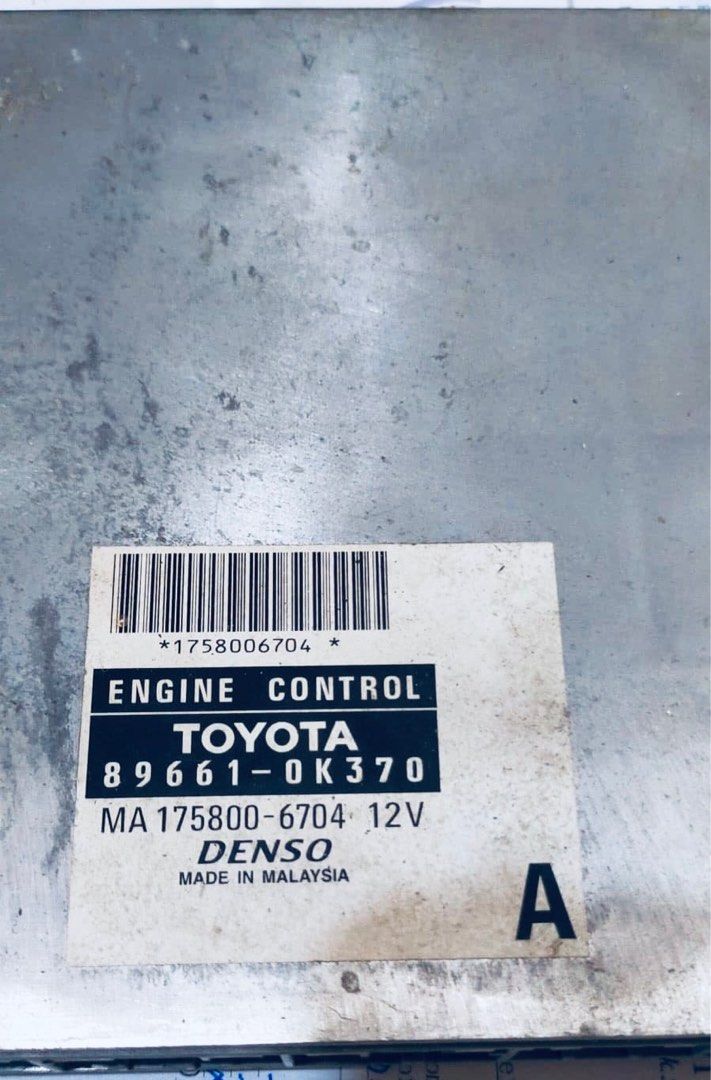 Engine Control Toyota (Corolla Big Body) 89661-0K370 10k Negotiable ...
