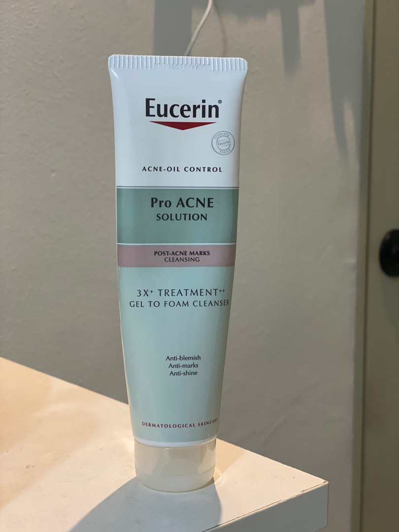 EUCERIN TRIPLE ACTION ACNE FACIAL WASH, Beauty & Personal Care, Face ...