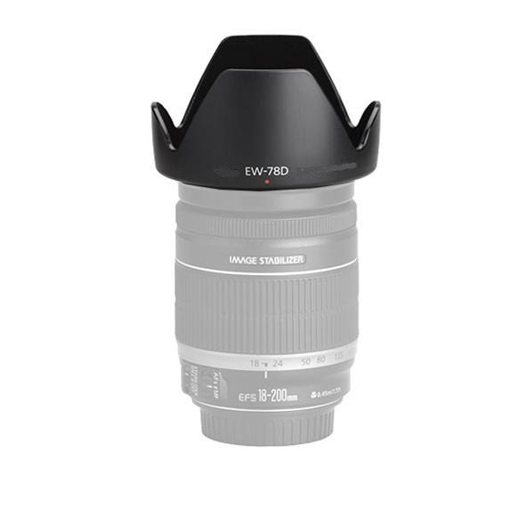 EW-78D Flower-Shape Lens Hood for Canon EF-S 18-200 mm f/3.5-5.6 IS sun hood shade, Photography ...