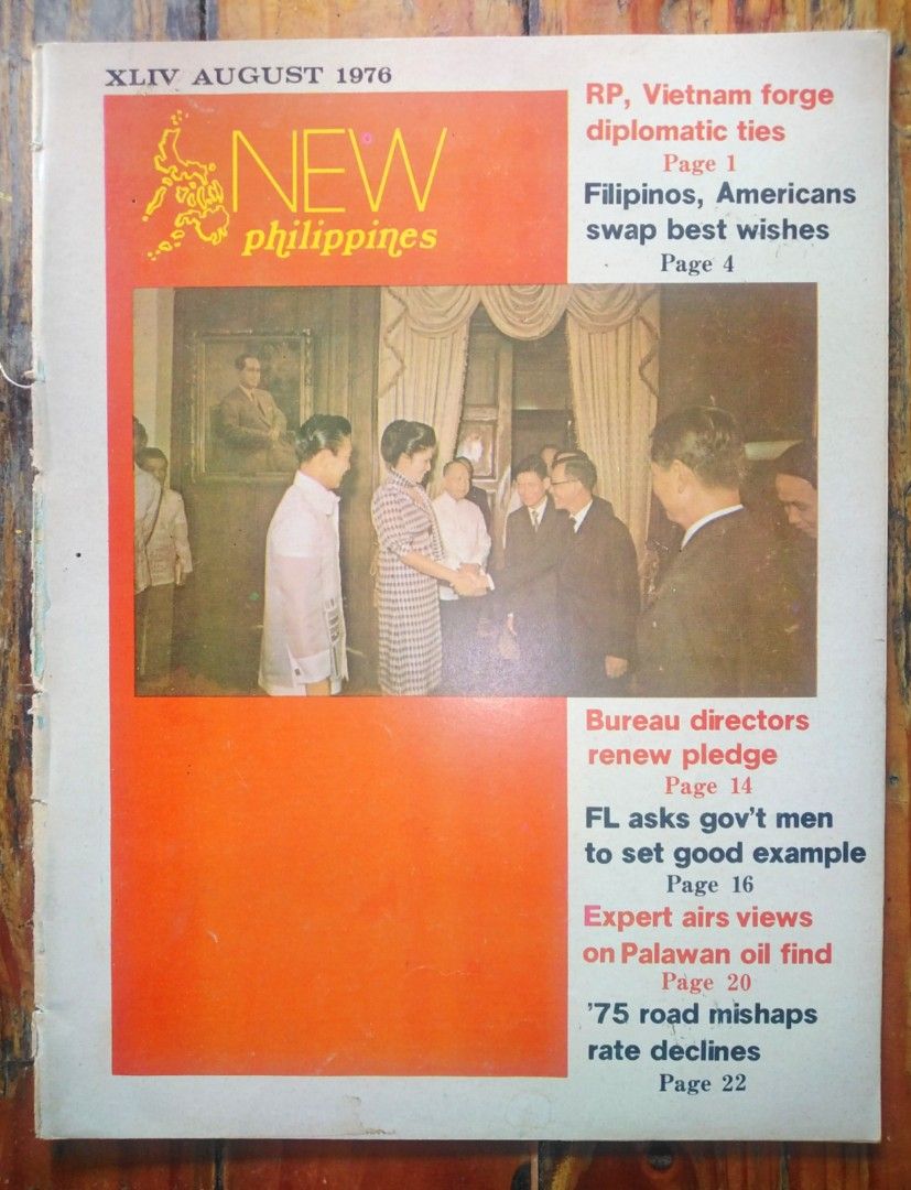 (EXTREMELY RARE) 1976 New Philippines Magazine (Martial Law), Pres. And ...