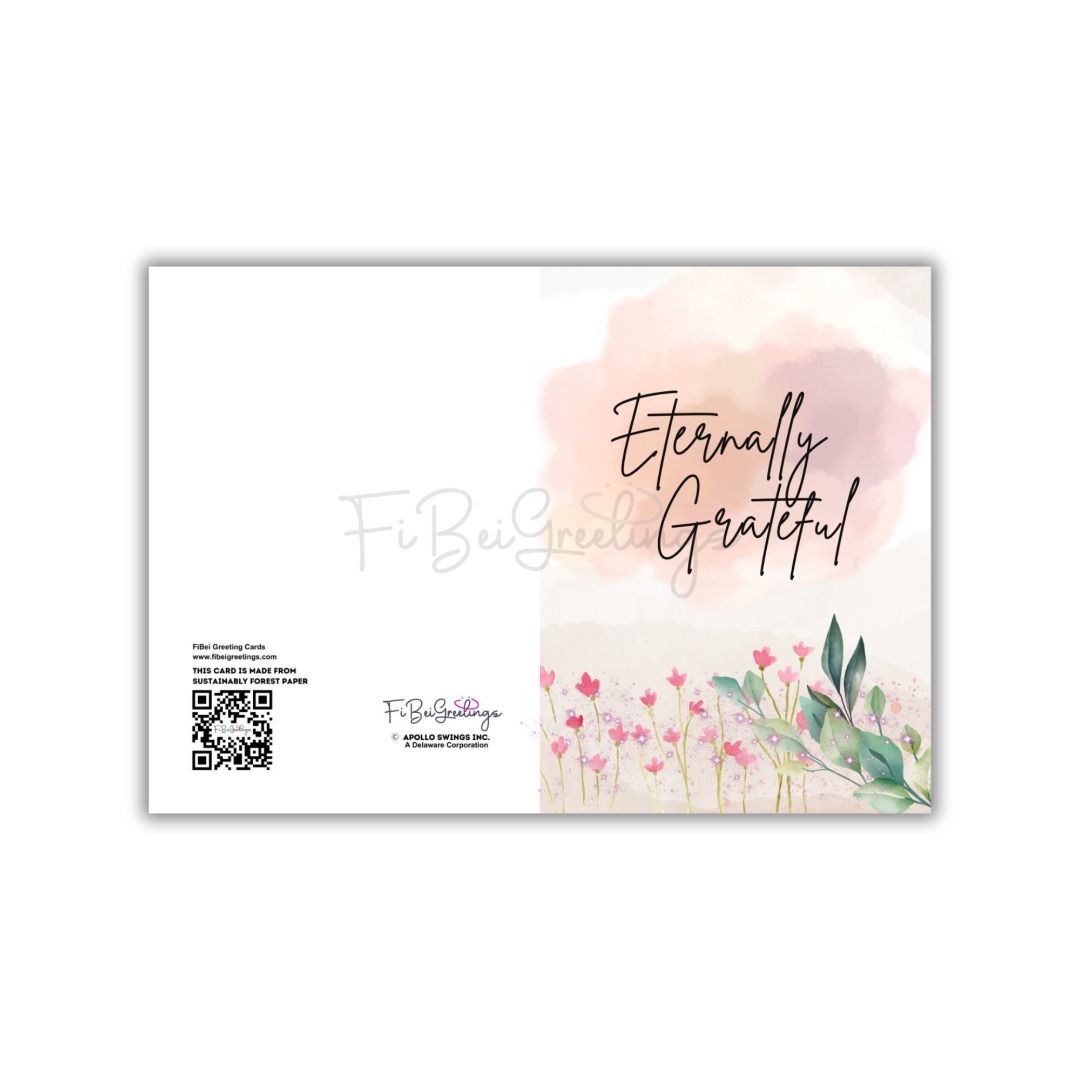 FiBei Greetings Thank You Poetry Card - Title: Eternally Grateful ...