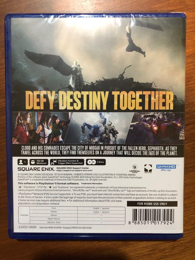 Final Fantasy VII: Rebirth (FF7: Rebirth) R3 PS5, Video Gaming, Video Games, PlayStation on ...