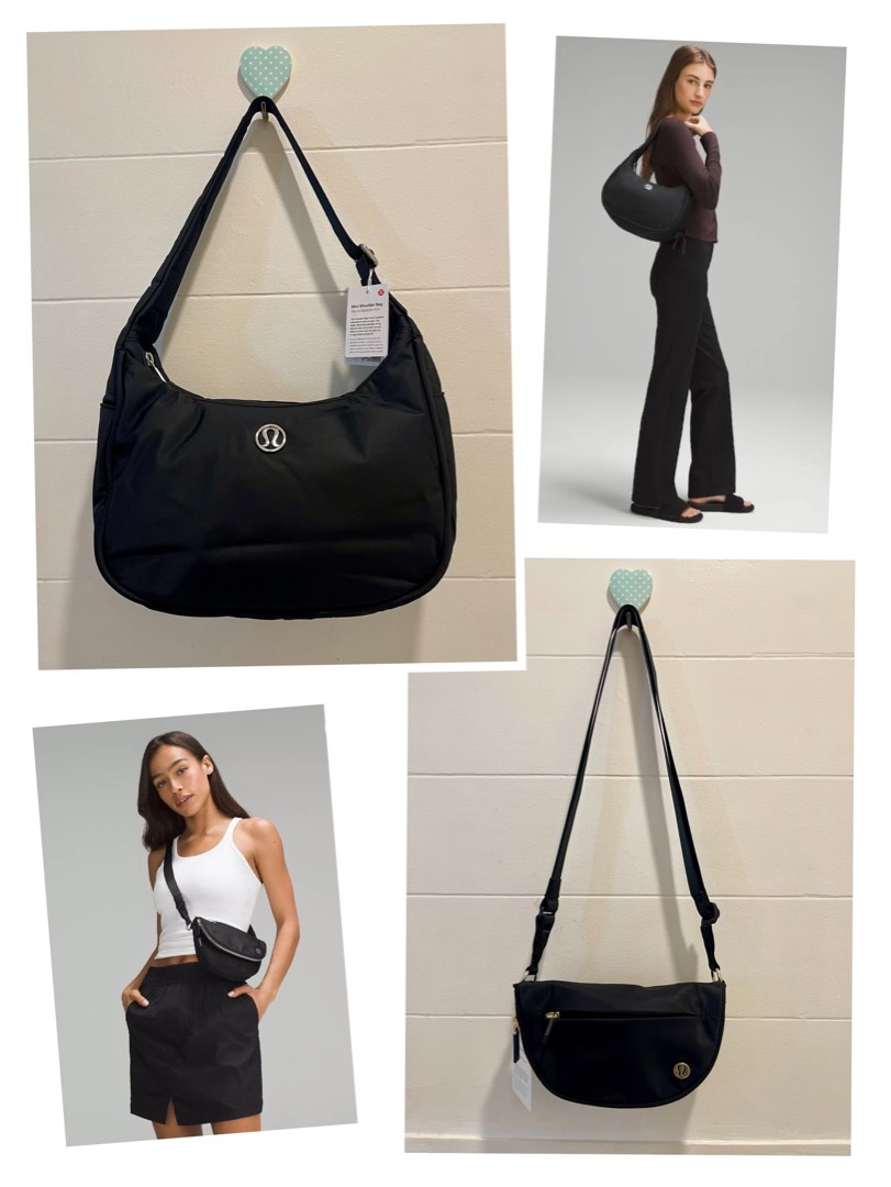 GENUINE LULULEMON MINI SHOULDER BAG 4L AND ALL NIGHT FESTIVAL BAG MICRO ...