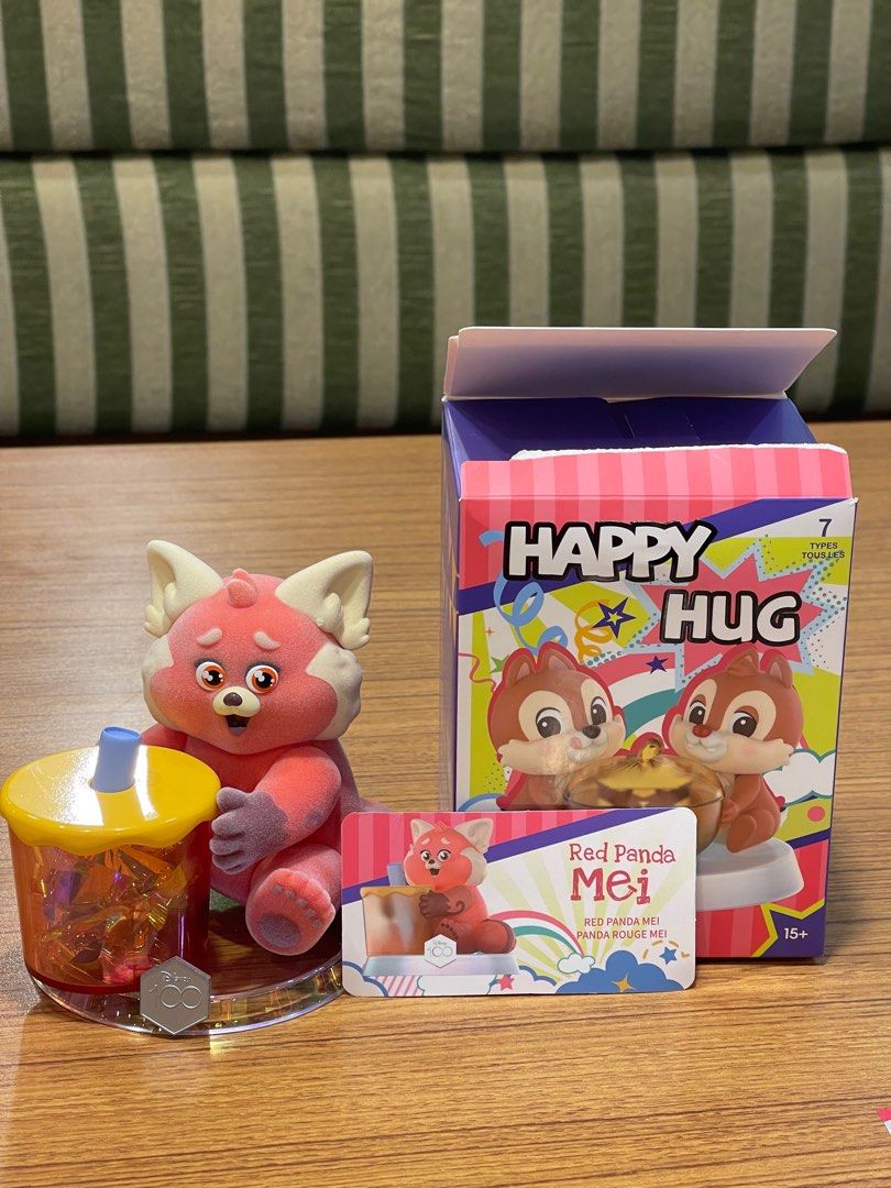 Happy Hug Miniso Mystery Box Turning Red Panda Mei, Hobbies & Toys ...