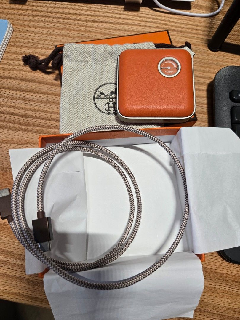 Hermes power bank, Luxury, Accessories on Carousell