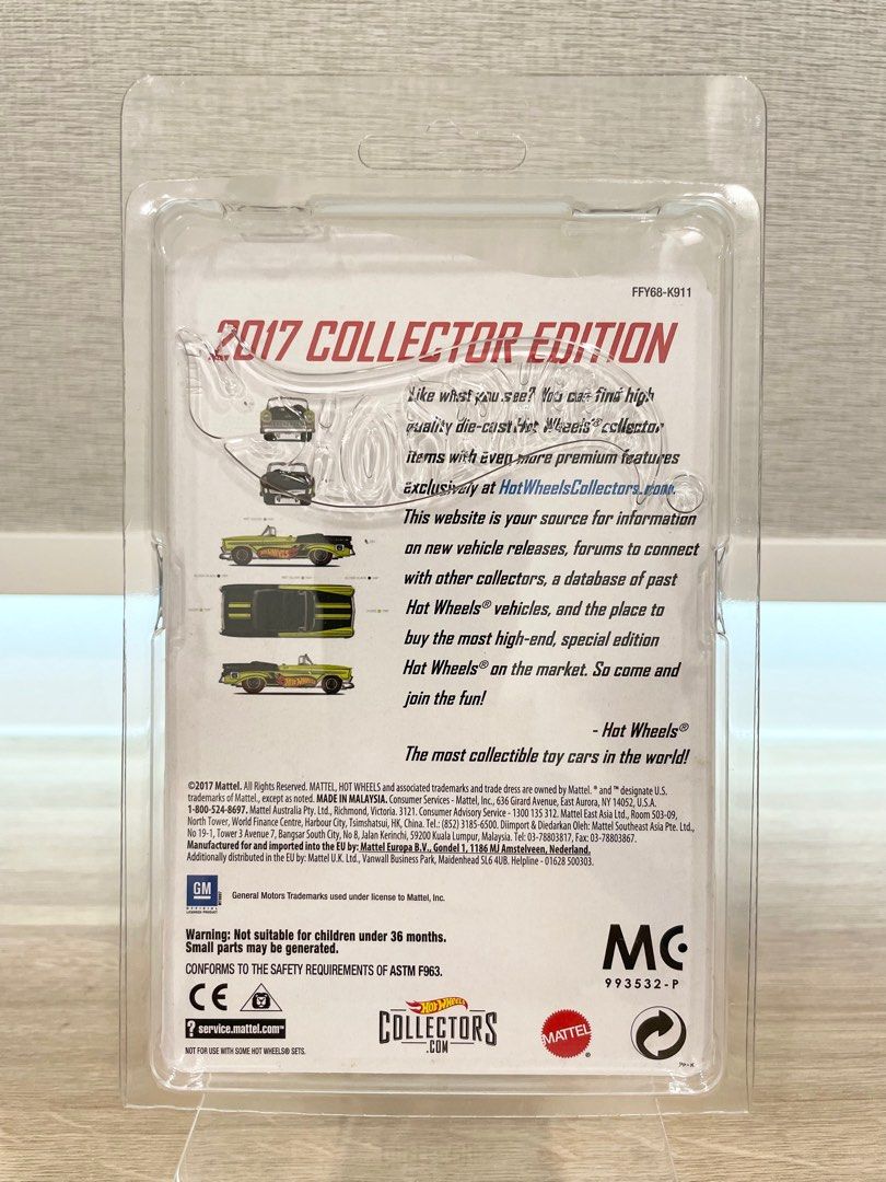 Hot Wheels Mail In ‘56 CHEVY CONVERTIBLE 2017 Collector Edition ...