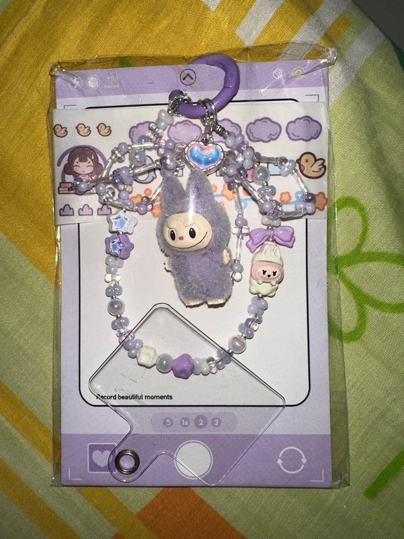 Labubu keychain and phone strap, Hobbies & Toys, Toys & Games on Carousell