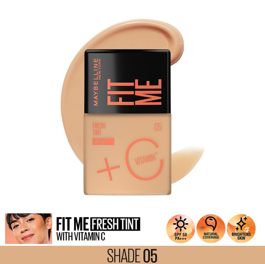 Maybelline FIt Me Fresh Tint SPF 50 PA+++, Beauty & Personal Care, Face ...