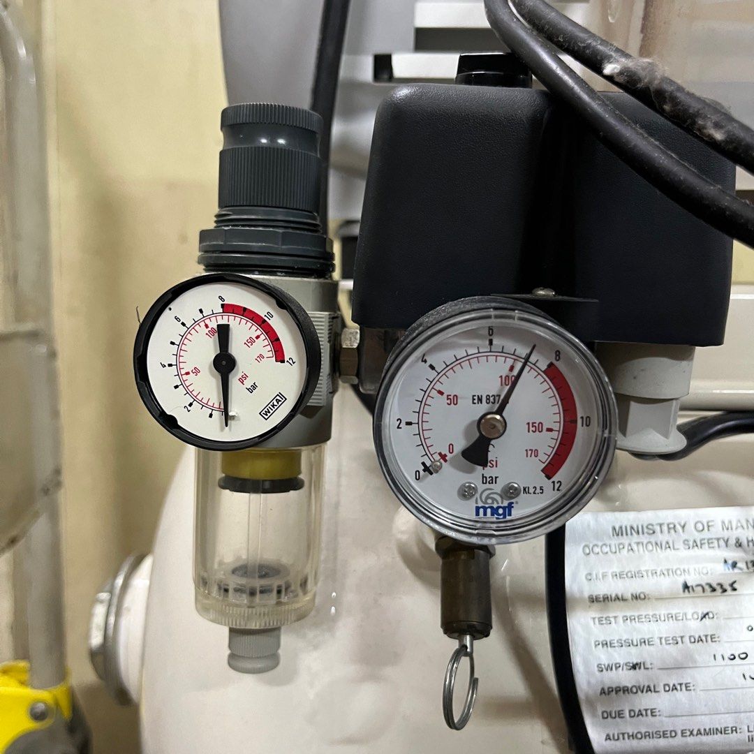 MGF Compressors Prime 1 0.75kW Single-Cylinder Oil-Free Compressor ...