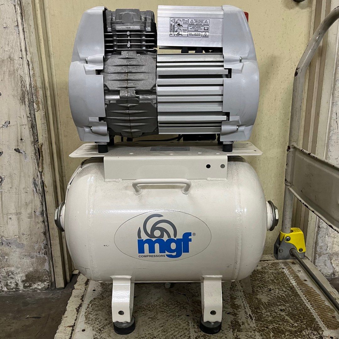 MGF Compressors Prime 1 0.75kW Single-Cylinder Oil-Free Compressor ...