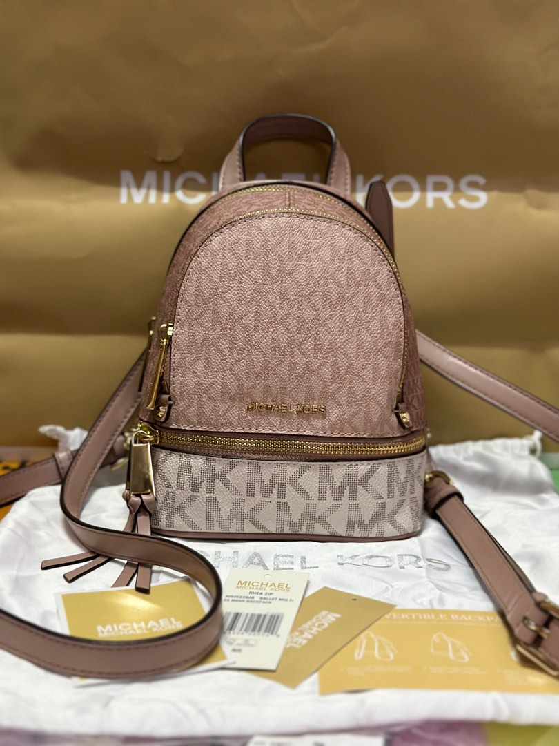 Michael Kors Rhea Mini Convertible Backpack, Luxury, Bags & Wallets on ...
