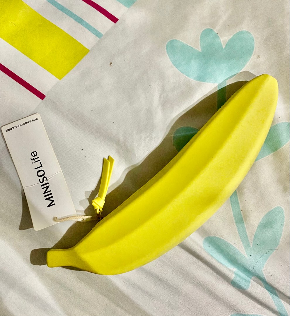MINISO BANANA PENCILS CASE, Hobbies & Toys, Stationery & Craft ...
