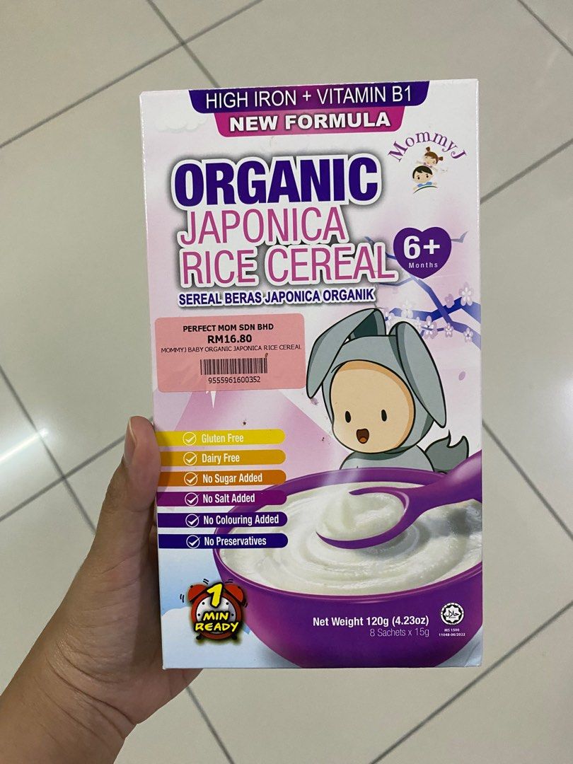 MommyJ Organic Japonica Rice Cereal 6m+, Babies & Kids, Nursing & Feeding, Weaning & Toddler ...
