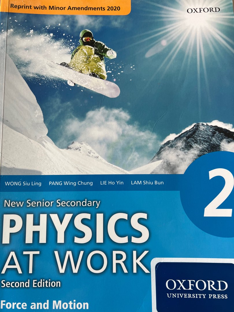 New Senior Secondary PHYSICS At Work 2 Force and Motion, 興趣及遊戲, 書本 & 文具 ...