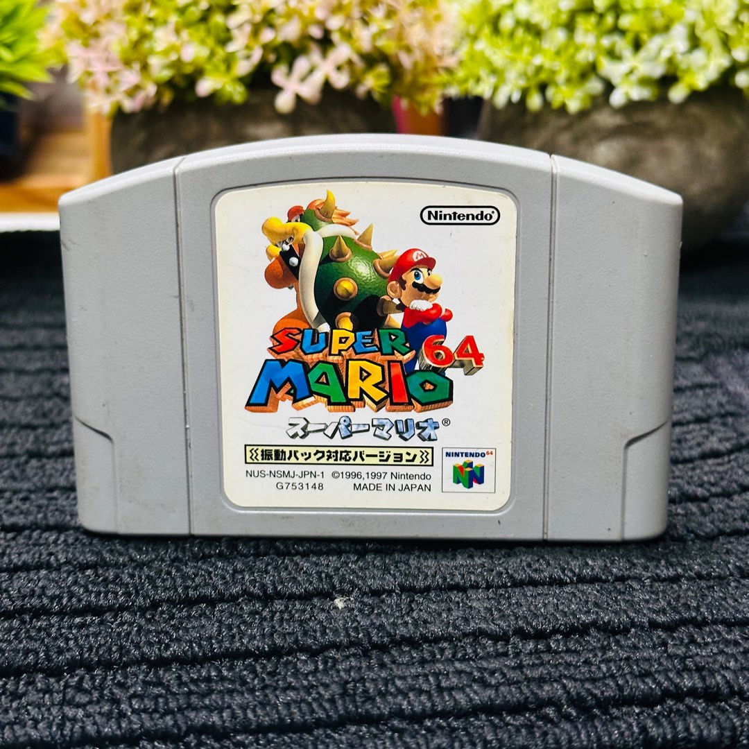 NINTENDO Super Mario 64 Rumble Pack Version 1997 N64 Cartridge Only ...